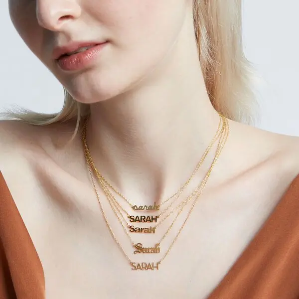 Sarah Chloe Ava Mini Name Necklace