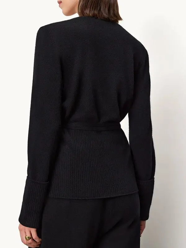 GWYN Natalie Cashmere Sweater - Black