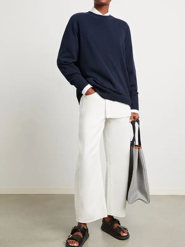 GWYN Oversized Cashmere Crewneck