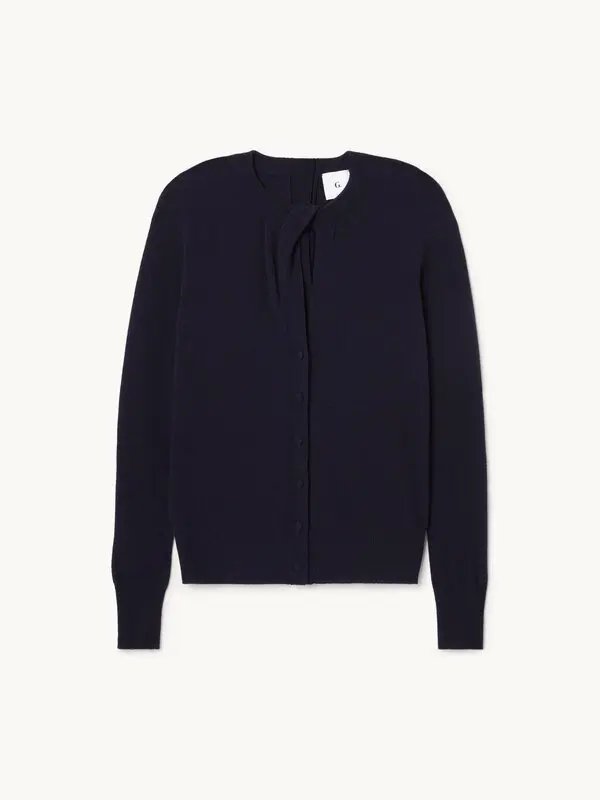 GWYN Button Detailed Cardigan - Navy