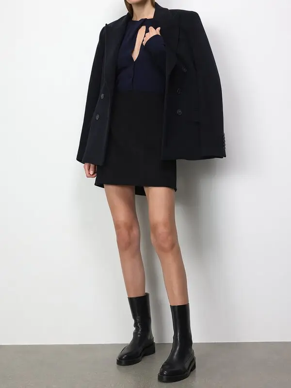 GWYN Button Detailed Cardigan - Navy