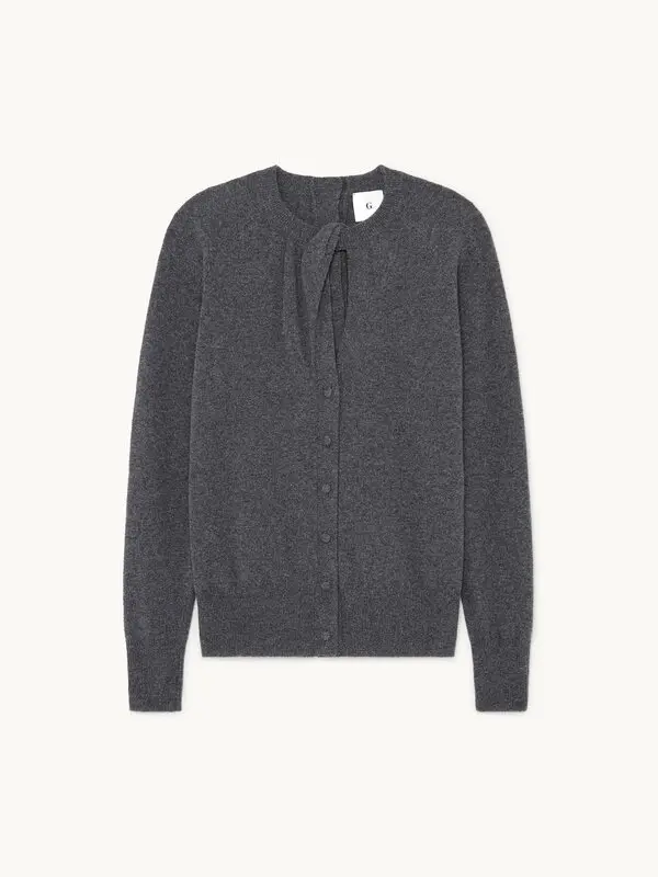 GWYN Button Detailed Cardigan - Navy