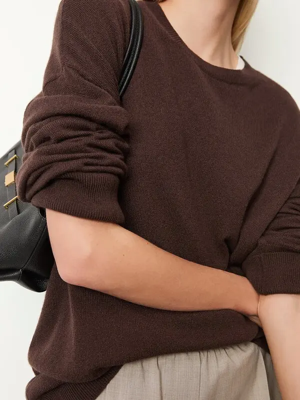 GWYN Jules Cashmere Sweater - Ash Brown