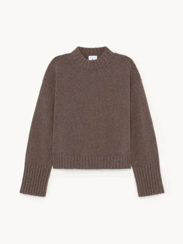 GWYN Relaxed Crewneck Sweater - Black