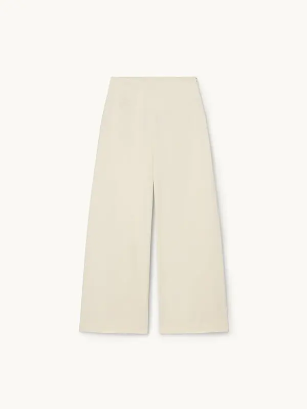 GWYN Jackie Wide-leg Pant - Vanilla