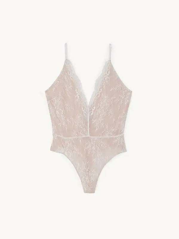 GWYN Lace Bodysuit - Ivory