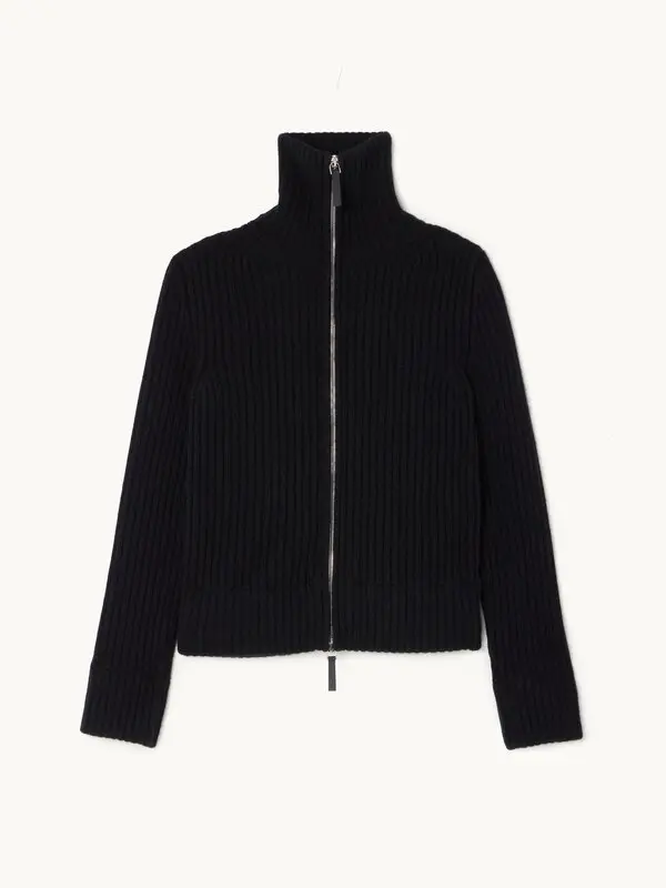GWYN Spencer Ribbed Wool-cashmere Sweater - Black