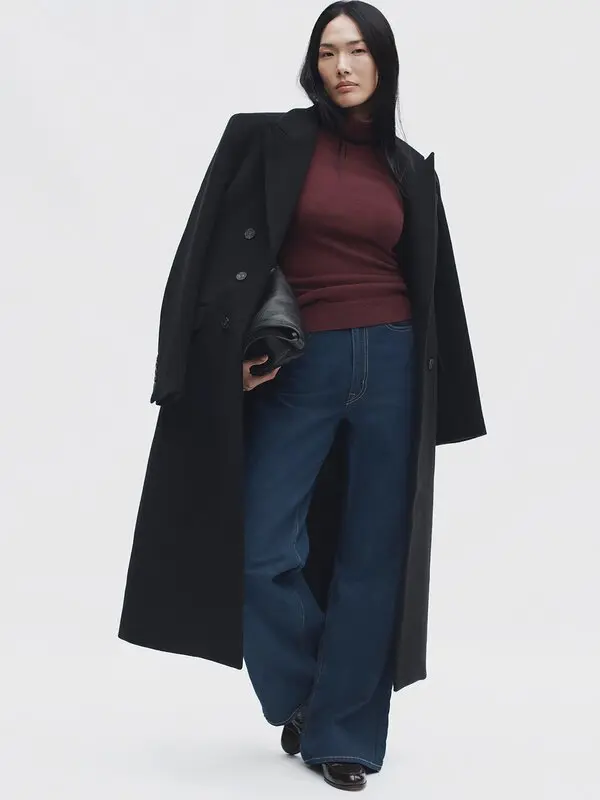 GWYN Exaggerated Double-breasted Overcoat