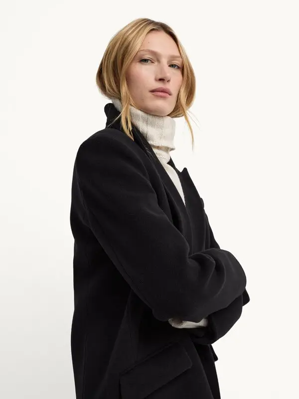 GWYN Exaggerated Double-breasted Overcoat