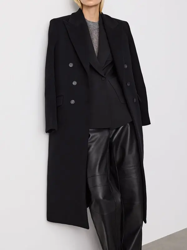 GWYN Exaggerated Double-breasted Overcoat