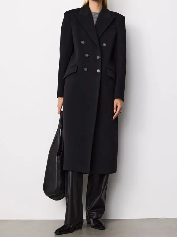 GWYN Exaggerated Double-breasted Overcoat