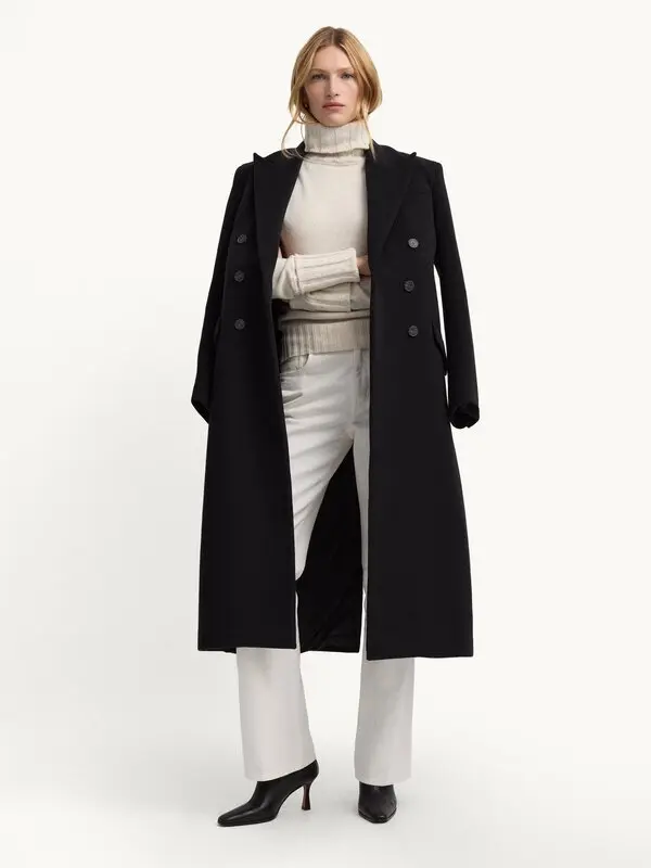 GWYN Exaggerated Double-breasted Overcoat