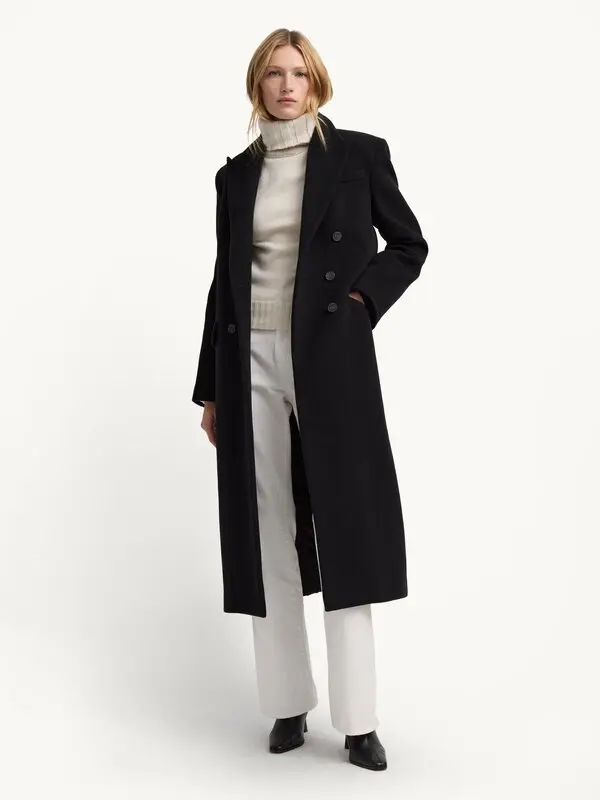 GWYN Exaggerated Double-breasted Overcoat