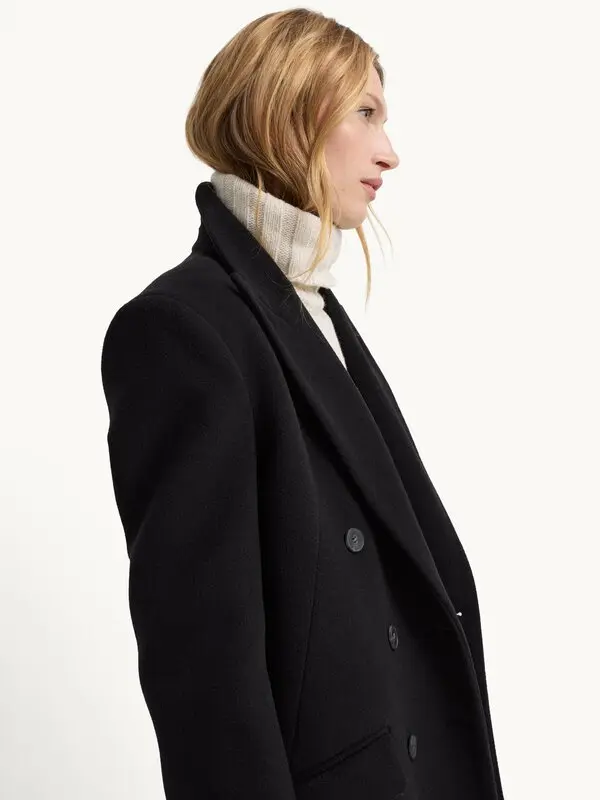 GWYN Exaggerated Double-breasted Overcoat
