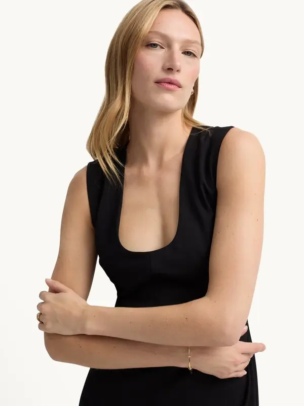 GWYN Merritt A-line Dress - Navy
