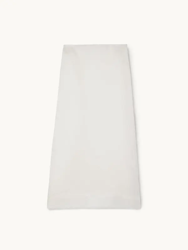 GWYN Orchard Silk A-line Skirt - Ivory