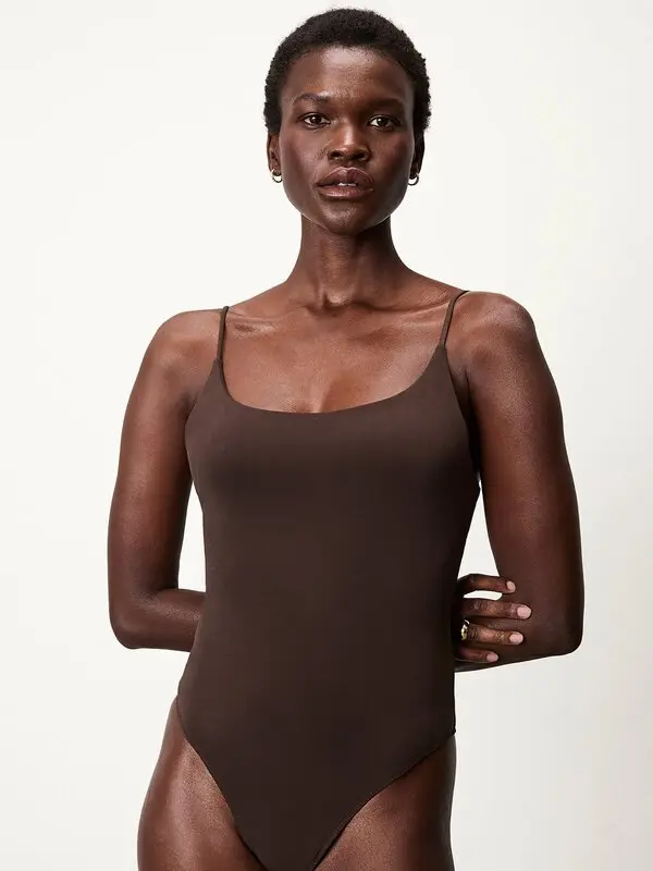 GWYN Camisole Bodysuit - Brown