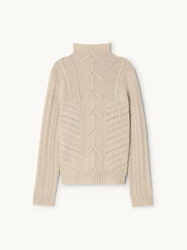 GWYN Highland Cable Knit Sweater
