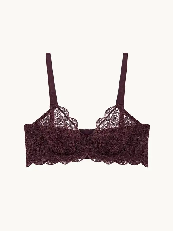 ELSE LINGERIE Dahlia Underwired Full Cup Bra - Cherry Lacquer