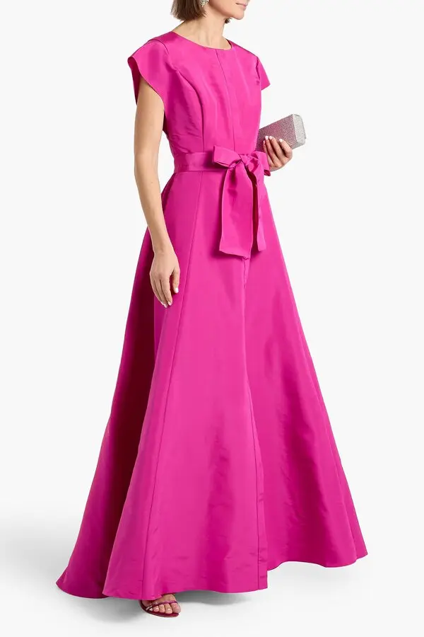 Carolina Herrera Silk-faille Gown - Fuchsia