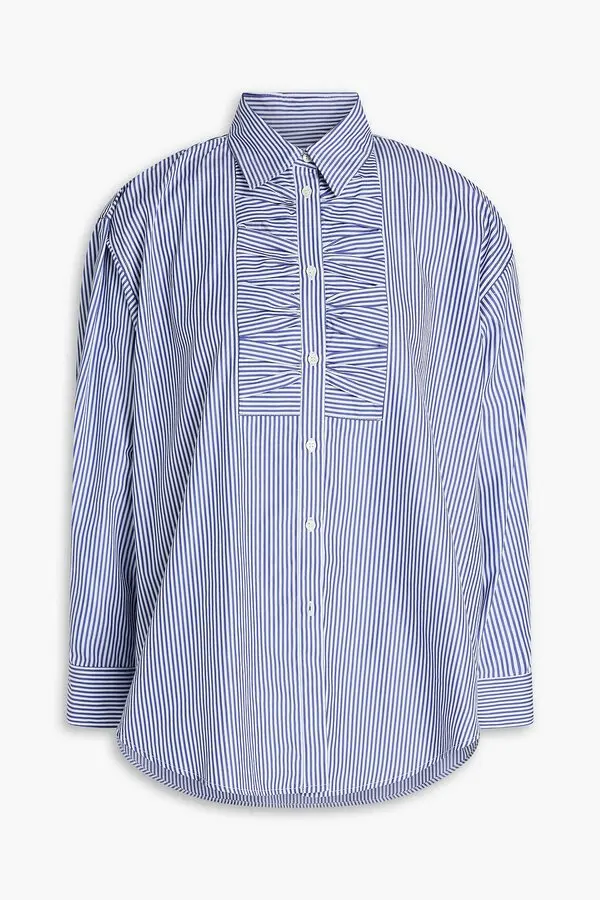Sandro Striped Cotton-poplin Shirt