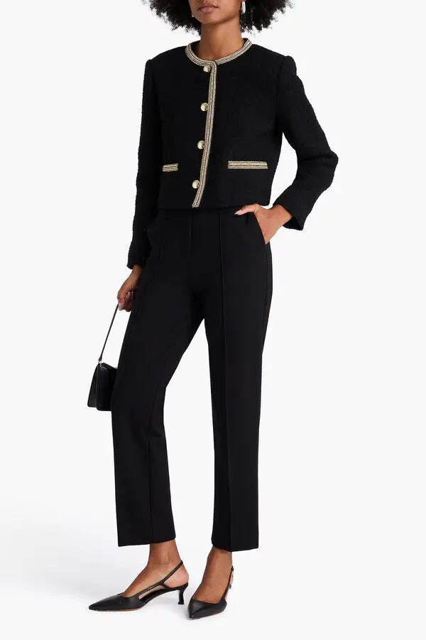 Sandro Jersey Straight-leg Pants