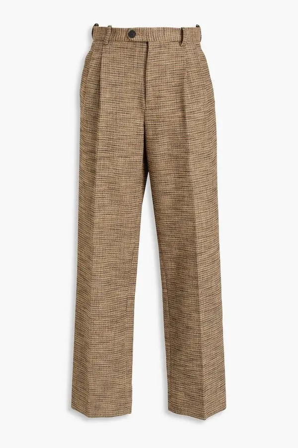 Sandro Houndstooth Tweed Straight-leg Pants