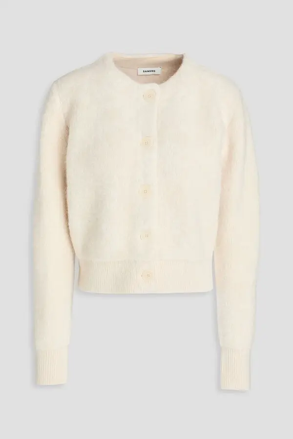 Sandro Bouclé-knit Cardigan