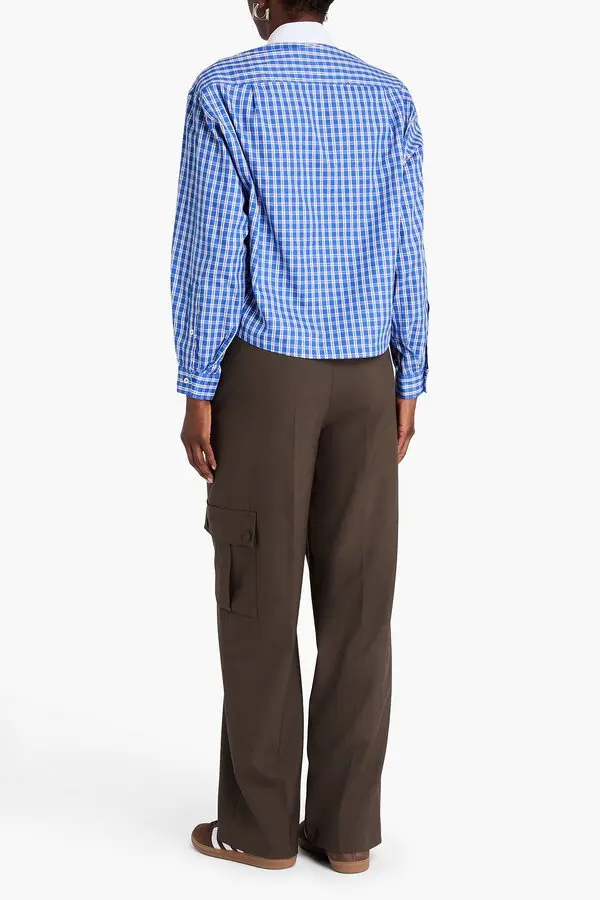 Sandro Checked Cotton-jacquard Shirt