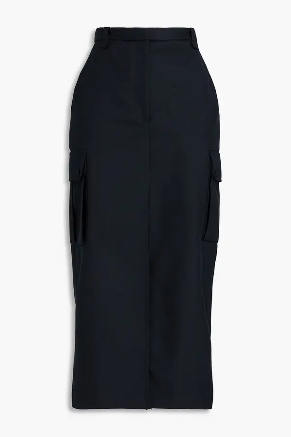Sandro Twill Midi Skirt