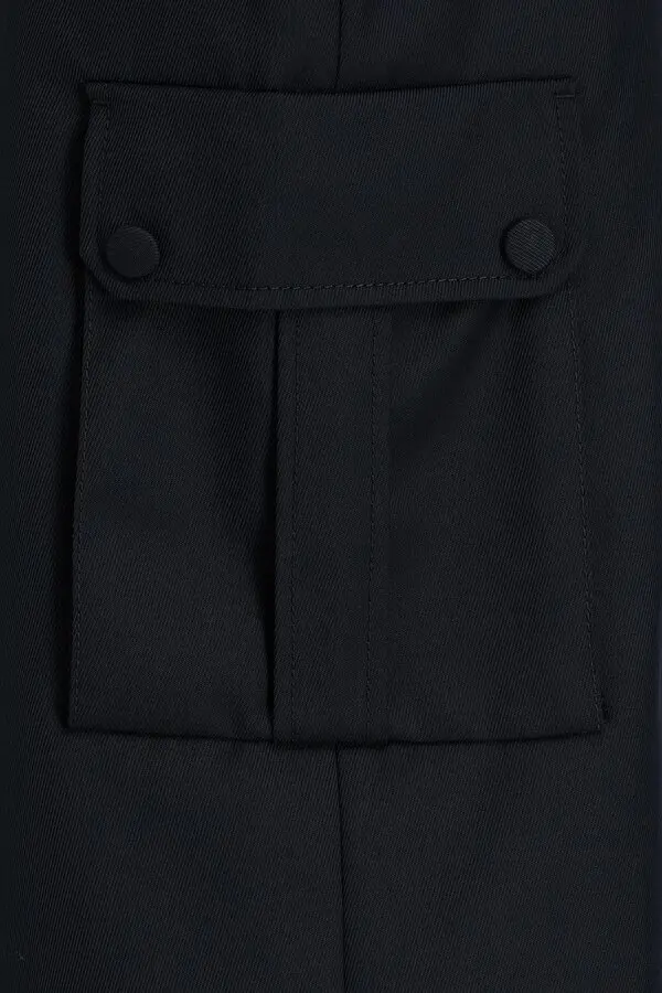 Sandro Twill Midi Skirt