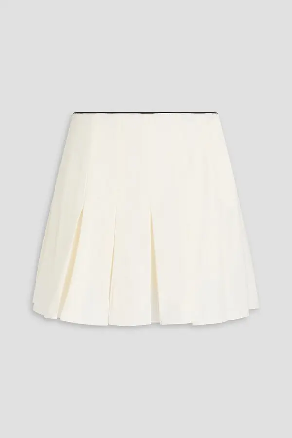 Maje Pleated Jersey Mini Skirt