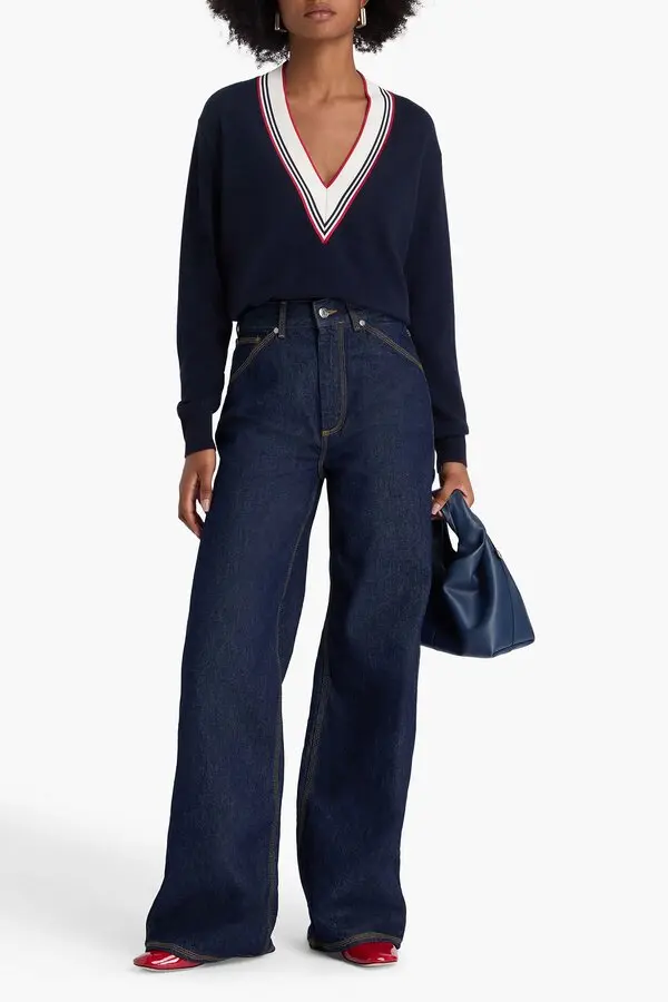 Sandro High-rise Wide-leg Jeans