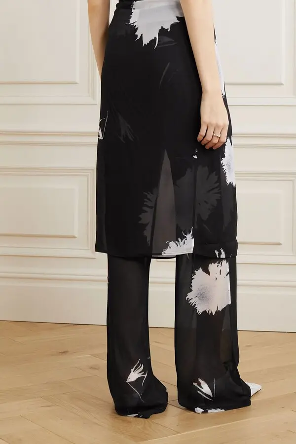 Ioannes Floral-print Flared Pants