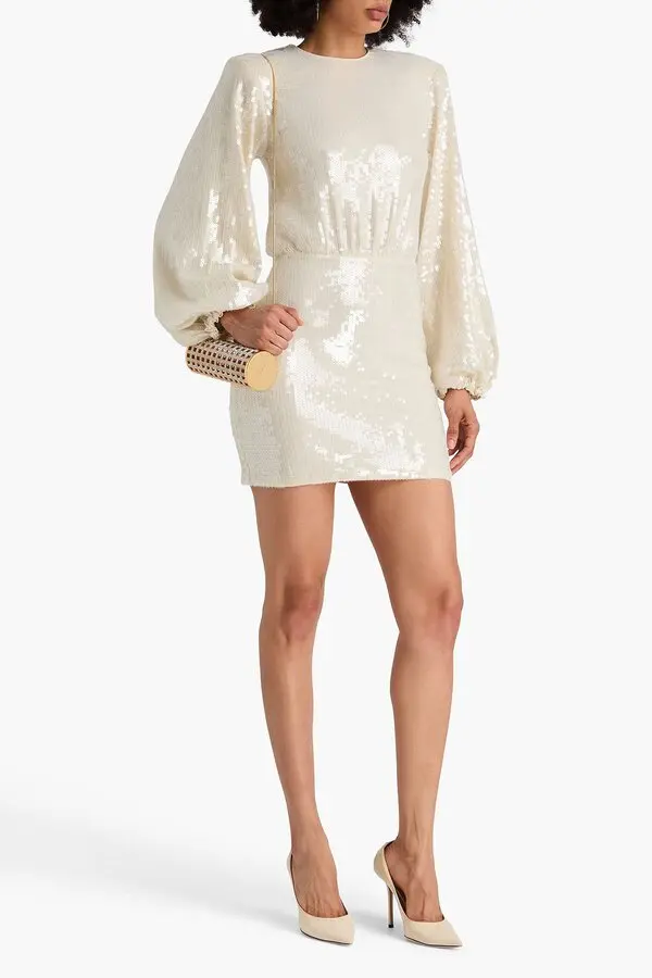 Remain Birger Christensen Sequined Mesh Mini Dress