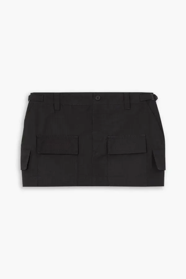 Wardrobe.NYC Cotton Ripstop Mini Skirt