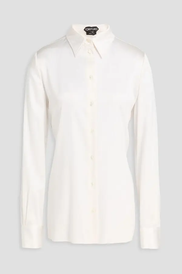 TOM FORD Stretch-silk Satin Shirt