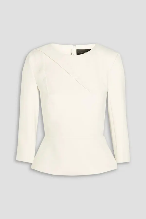 Roland Mouret Carron Fluted Crepe Top