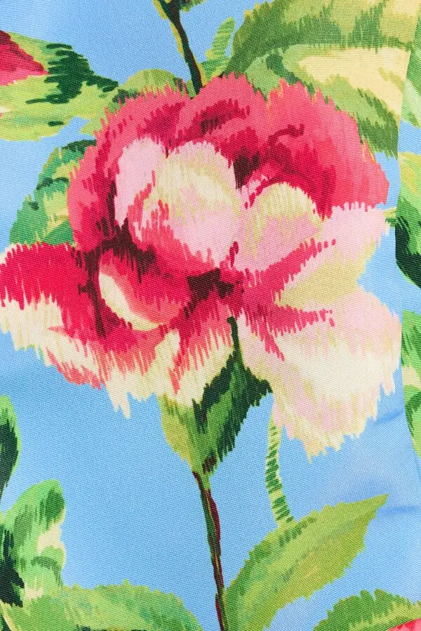 Carolina Herrera Floral-print Faille Midi Dress