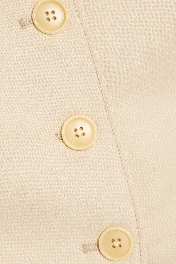ALEX MILL Linen And Cotton-blend Vest - Beige