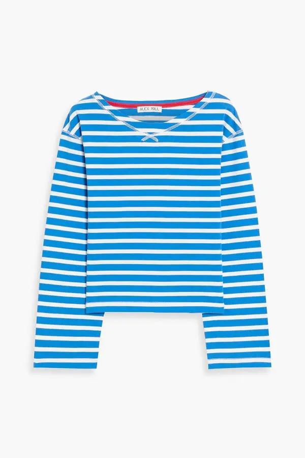 ALEX MILL Marseille Striped Cotton-jersey Top