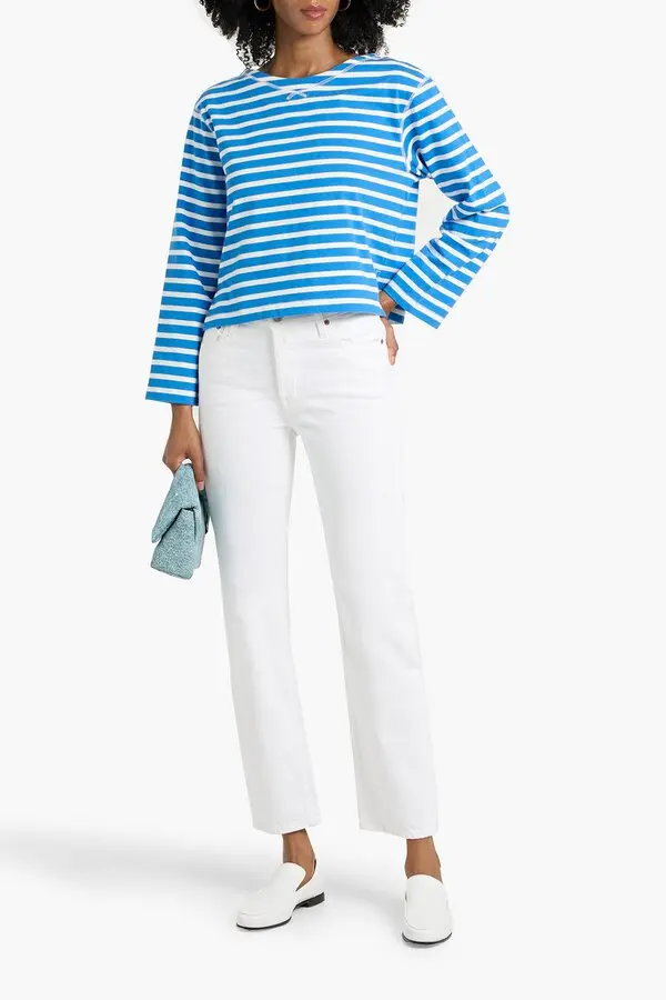 ALEX MILL Marseille Striped Cotton-jersey Top