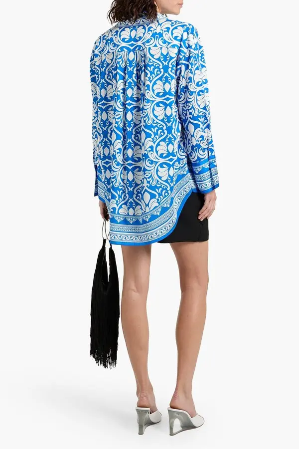 Alice + Olivia Printed Twill Top
