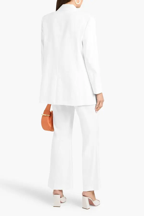 Alice + Olivia Linen-blend Blazer