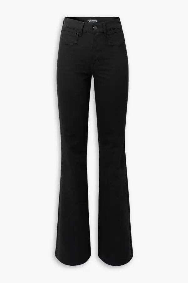 TOM FORD Mid-rise Flared Jeans - Black
