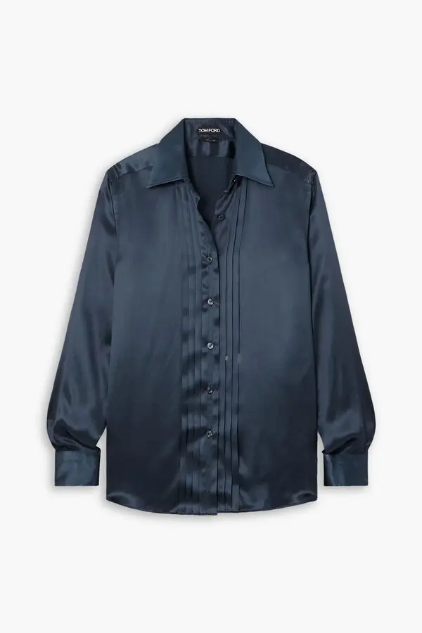 TOM FORD Pleated Silk Shirt