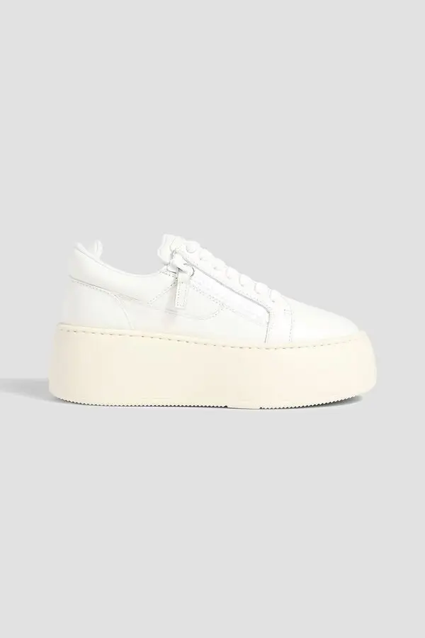 GIUSEPPE ZANOTTI Leather Platform Sneakers