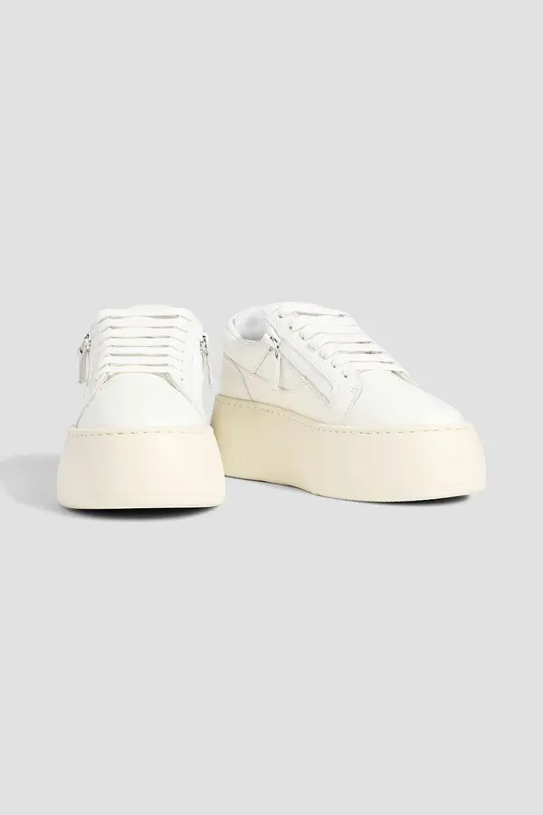 GIUSEPPE ZANOTTI Leather Platform Sneakers