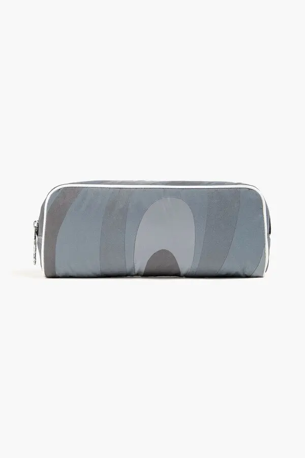 Emilio Pucci Printed Woven Cosmetics Case - Gray