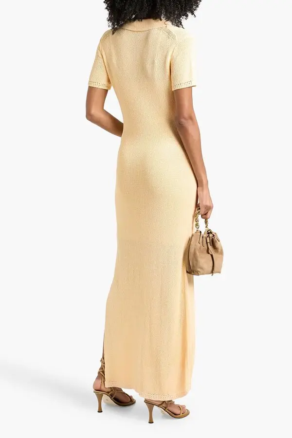 Proenza Schouler Auden Knitted Maxi Shirt Dress